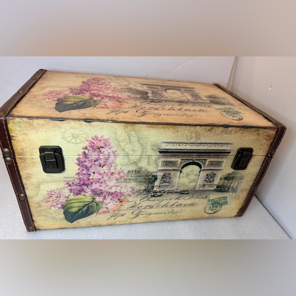 Storage & Organization | Contemporary Decorative Trunk Box Canvas Wrap ...